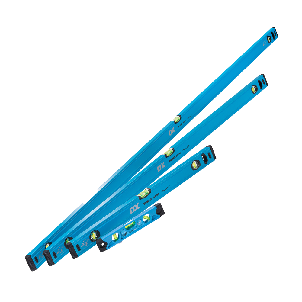 OX Trade 4-Piece Level Set | 4-Piece Level Set | Torpedo Level